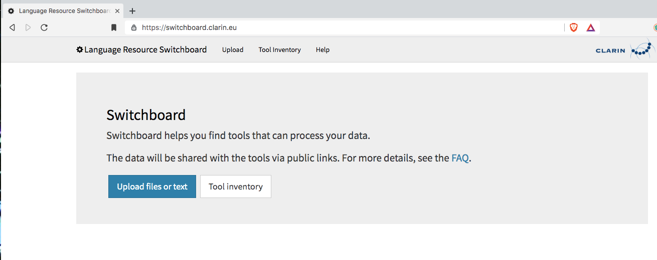 Use Case Of Language Resource Switchboard